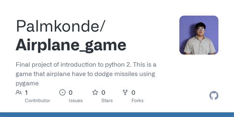 GitHub Palmkonde Airplane Game Final Project Of Introduction To Python This Is A Game That