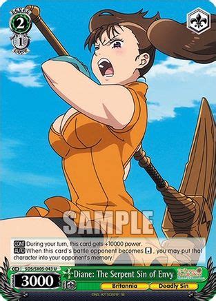 Diane The Serpent Sin Of Envy The Seven Deadly Sins Revival Of The