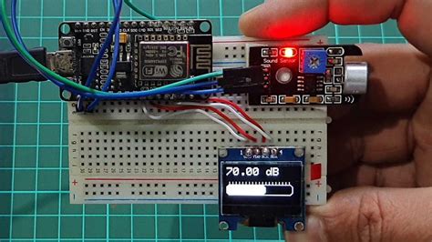 iot based decibel meter with esp8266 and sound sensor