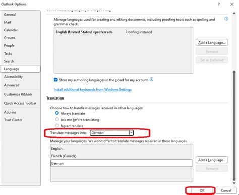 Outlook Translation How To Translate Incoming Messages Office Watch