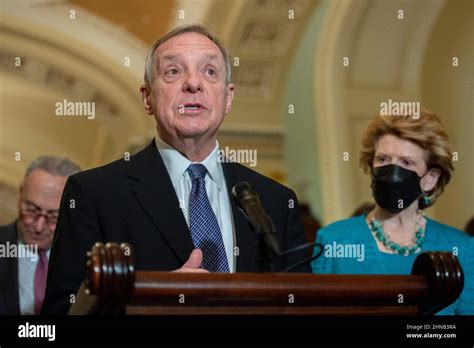 United States Senator Dick Durbin A Democrat From Illinois Speaks