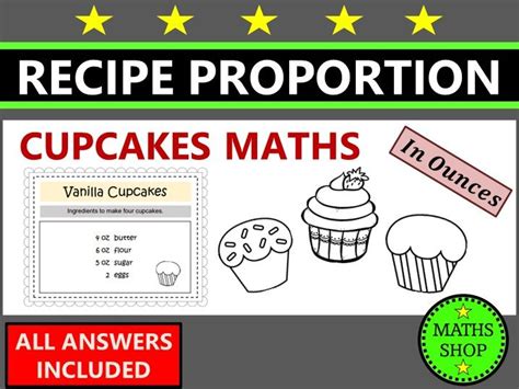 Maths Recipe Questions Gcse 9 1 Maths In Ounces Teaching Resources
