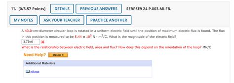solved a 43 0 cm diameter circular loop is rotated in a