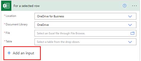 For A Selected Row In Excel Connectorpower Automate Cloud Flows