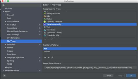 hashicorp terraform hcl language support doesn t work