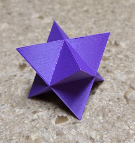 Medium 3d Printed Stellated Octahedron Aka Star Tetrahedron Etsy Octahedron Origami Shapes