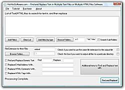 Find And Replace Text In Multiple Text Files Or Multiple HTML Files