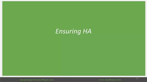 Proxysql High Availability Clustering Ppt