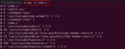 C Commands In Unix