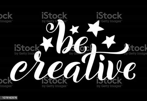 크리에이 티브 쓰여진된 글자를 손으로 수 있습니다 영감 따옴표입니다 벡터 개념에 대한 스톡 벡터 아트 및 기타 이미지 개념