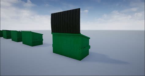 3d Model Garbage Trash Containers Dumpster Vr Ar Low Poly Cgtrader
