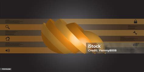 6 오렌지 부품에 측면 하 고 이동 되는 슬라이스 볼의 모티브로 3d 그림 Infographic 템플릿 간단한 기호와 텍스트 배너는 어두운 회색 그라데이션 배경