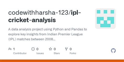 GitHub Codewithharsha Ipl Cricket Analysis A Data Analysis Project Using Python And