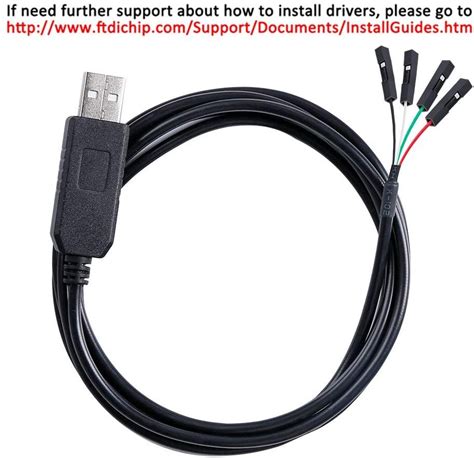 win10 5v 3 3v ftdi ft232rl cp2102 pl2303 usb to uart ttl serial dupont cable usb to uart cable