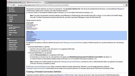 use the database explorer with firedac youtube