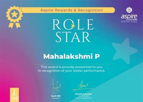 Mahalakshmi P On Linkedin Aspiresystems Rolestar
