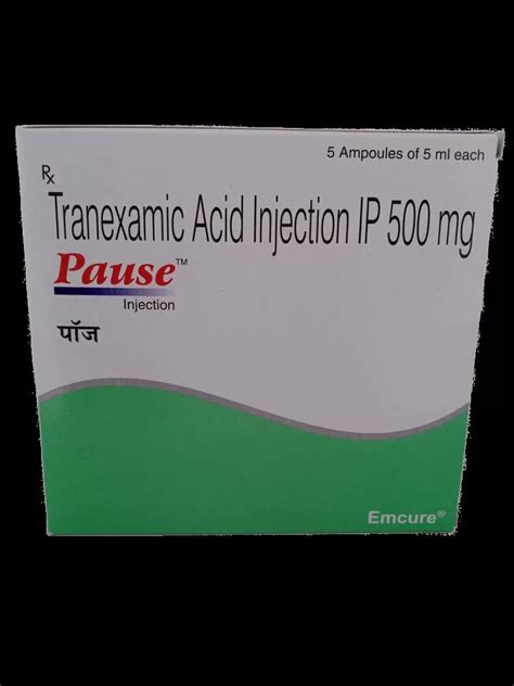 PAUSE INJECTION 500 MG 1 AMPOULES OF 5ML EACH Lifes Pharma
