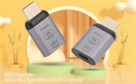 USB C Female To Male Cable Adapter K Hz USBC Thunderbolt To Connector USB Type C