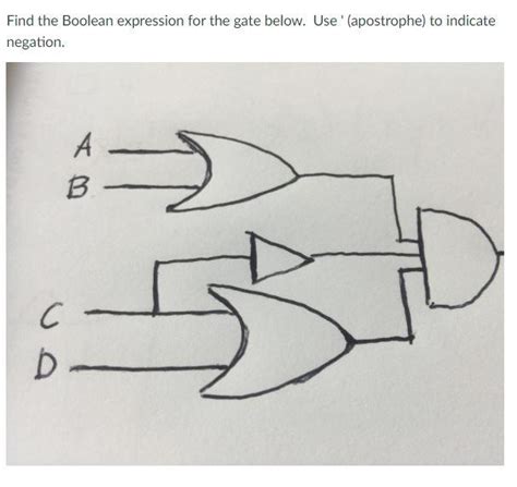Solved Find The Boolean Expression For The Gate Below Use Chegg