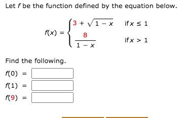 Solved Let F Be The Function Defined By The Equation Below Chegg Com
