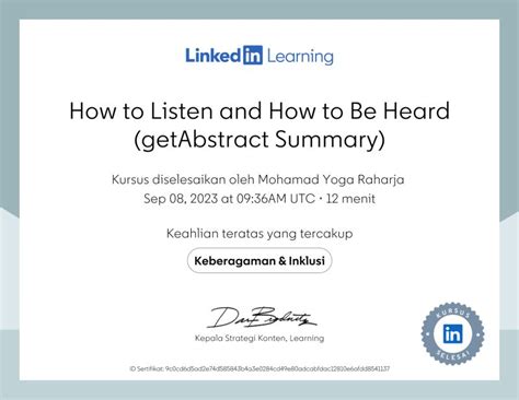 Mohamad Yoga Raharja On Linkedin Certificate Of Completion