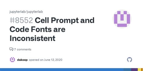 Cell Prompt And Code Fonts Are Inconsistent · Issue 8552 · Jupyterlab