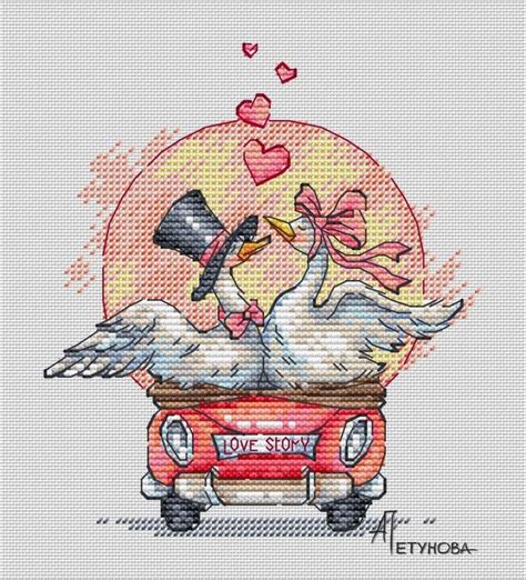 Авторские схемы для вышивания Петунова Анна страница 12 Cross Stitch Bird Cross Stitch Stitch