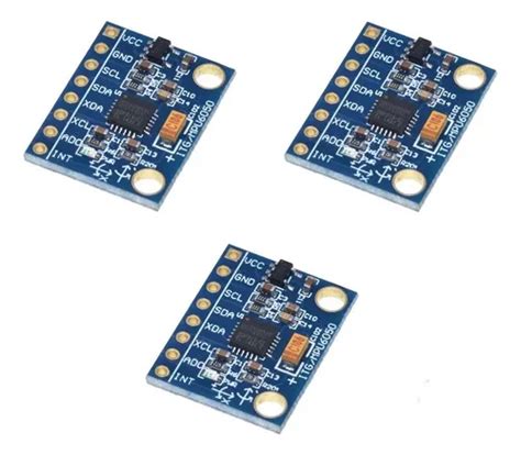 3 Piezas Acelerómetro Giroscopio De 3 Ejes Gy 521 Mpu6050 Meses Sin Interés