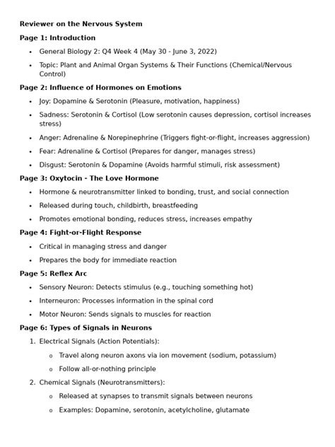 nervous system pdf nervous system neuron