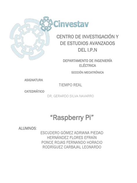 características generales raspberry pi pdf raspberry pi