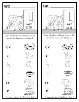 Exit Slips For Phonics Formative Assessment By Lisa Sadler TPT