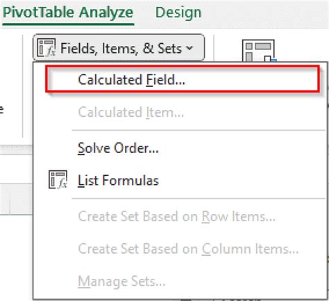 How To Use An If Statement In A Calculated Field Of A Pivot Table