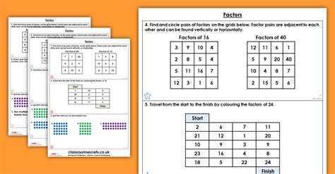 Factors Homework Extension Year 5 Multiplication and Division ...