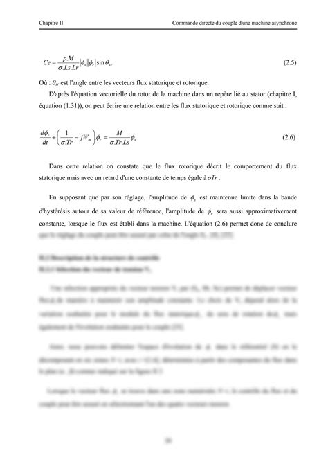 solution direct torque control of an asynchronous machine commande