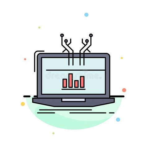 Analysis Analytical Management Online Platform Flat Color Icon