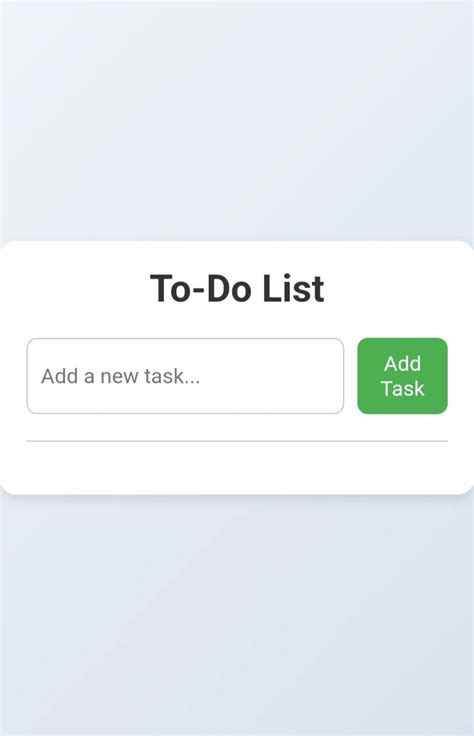 Created A To Do List Using Html Css And Javascript Source Hassan Zaib