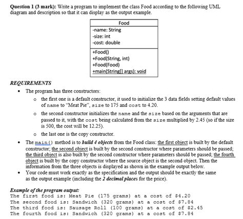 Solved Question Mark Write A Program To Implement The Chegg
