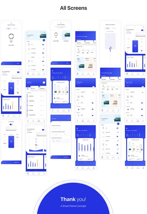 Smart Home Concept UI UX Case Study Behance