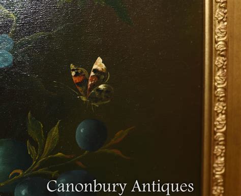 Still Life Oil Painting Victorian Art Gilt Frame
