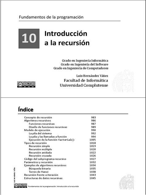10 Recursion Pdf Recursividad Gestión De Tecnología De La Información