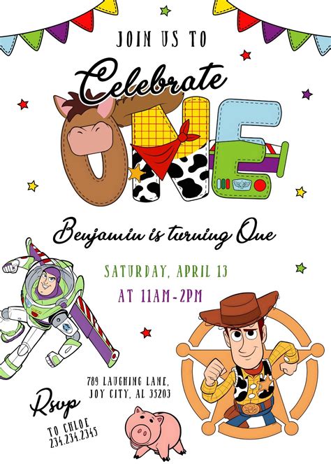 Toy Story Woody Customizable Invitation Template Share Or Print