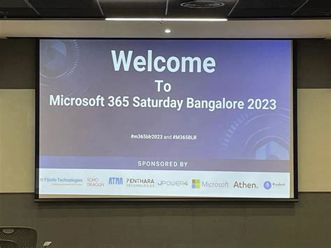 Sujin Nelladath On Linkedin Attending Microsoft 365 Saturday Bangalore