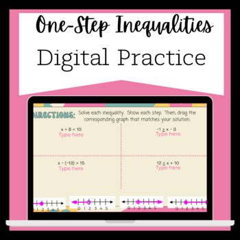 Solving One Step Inequalities DIGITAL Practice By Tes Teaches Math