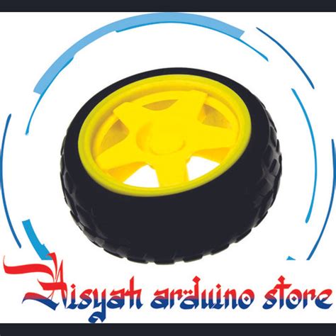 Jual Roda Untuk Motor Dc Gearbox Ban Wheel Tire Smart Car Arduino Kota Surabaya Aisyah