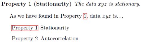 cross referencing enumerate item refering to theorem environment