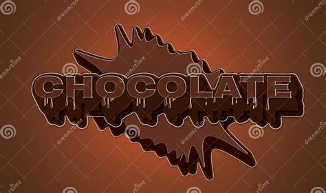 Choolate 3d Letters Text Effect On Dark Coffee Background 3d Text