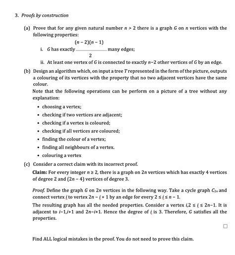 Solved Proofs By Construction A Prove That For Any Chegg
