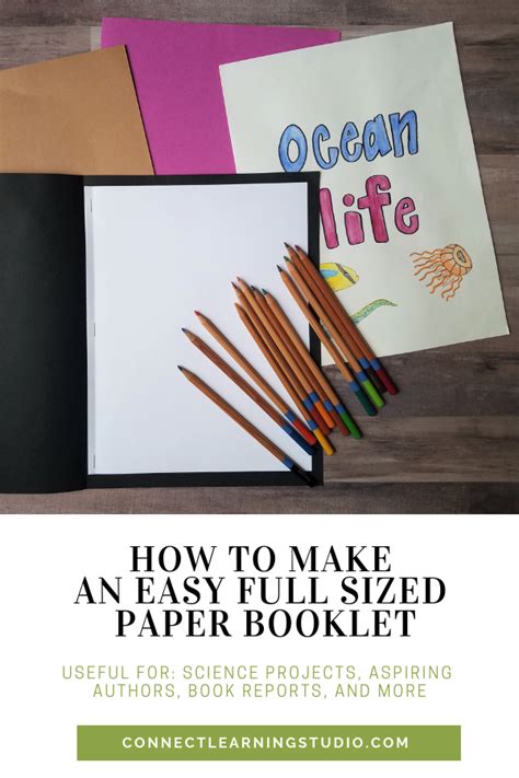 Create Your Own Full Sized Paper Booklet