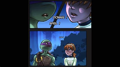 Tmnt Donnie And April Comic
