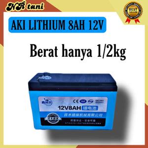 Jual BATERAI VRLA LITHIUM BATTERY 12 VOLT 8 AMPER AKI SEPEDA LISTRIK 12V Kota Denpasar CAHYA